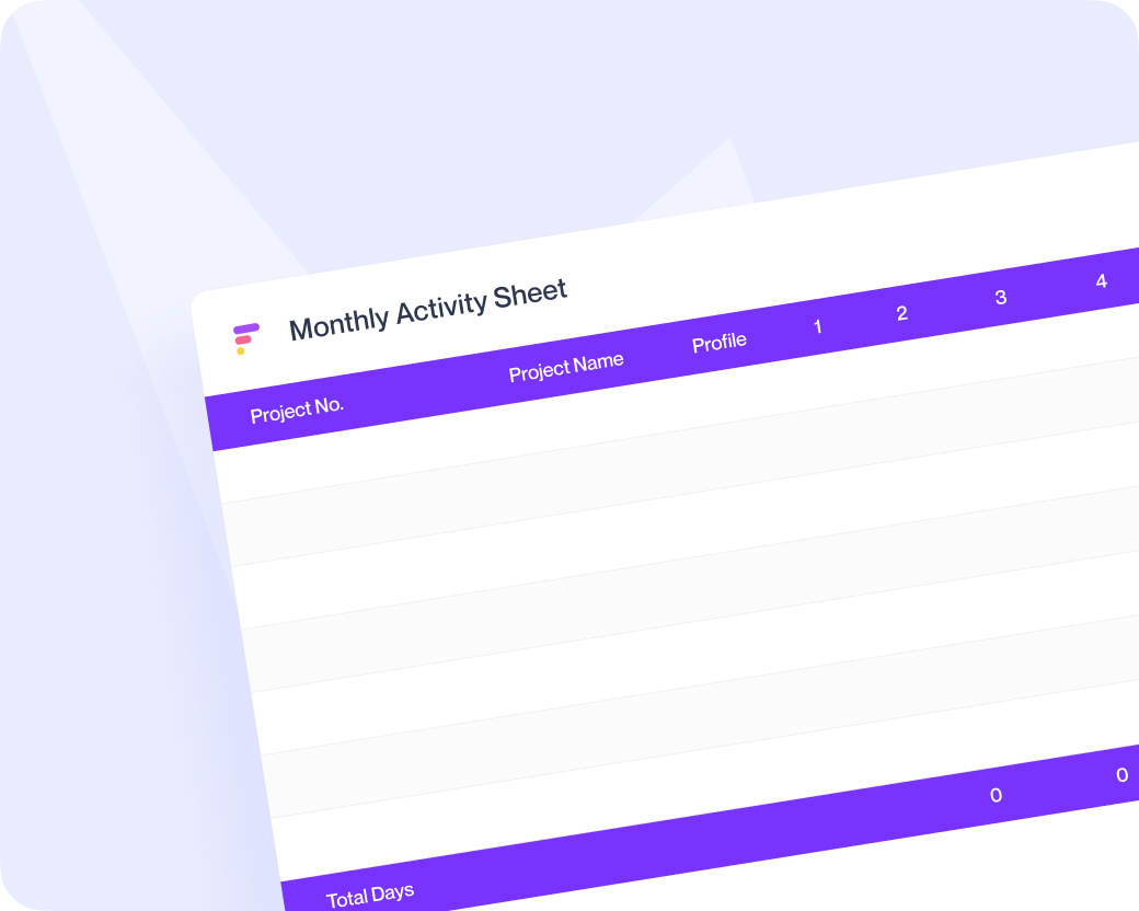 Free monthly ARC template for managers